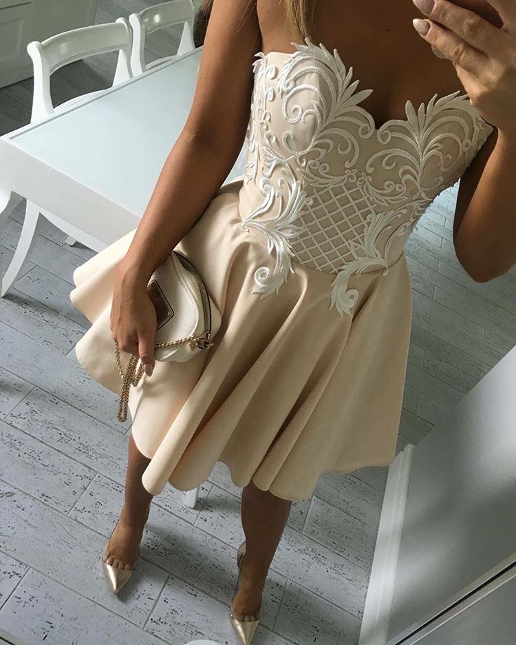 A-line Sweetheart Short Mini Short Prom Dress Homecoming Dresses Sky882 ...